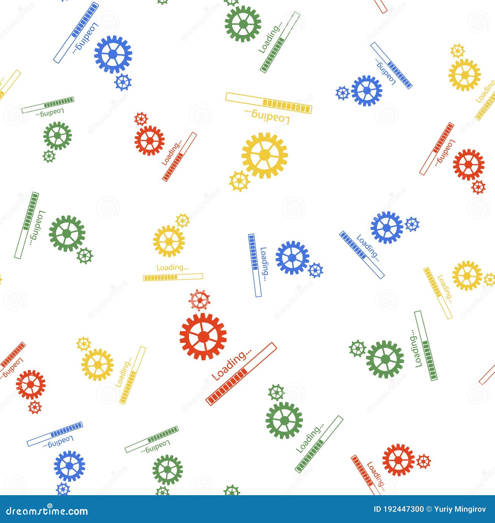 Loading And Gear Icon Isolated On White Background. Progress Bar Icon ... Loading And Gear Icon Isolated On White Background. Progress Bar Icon ...