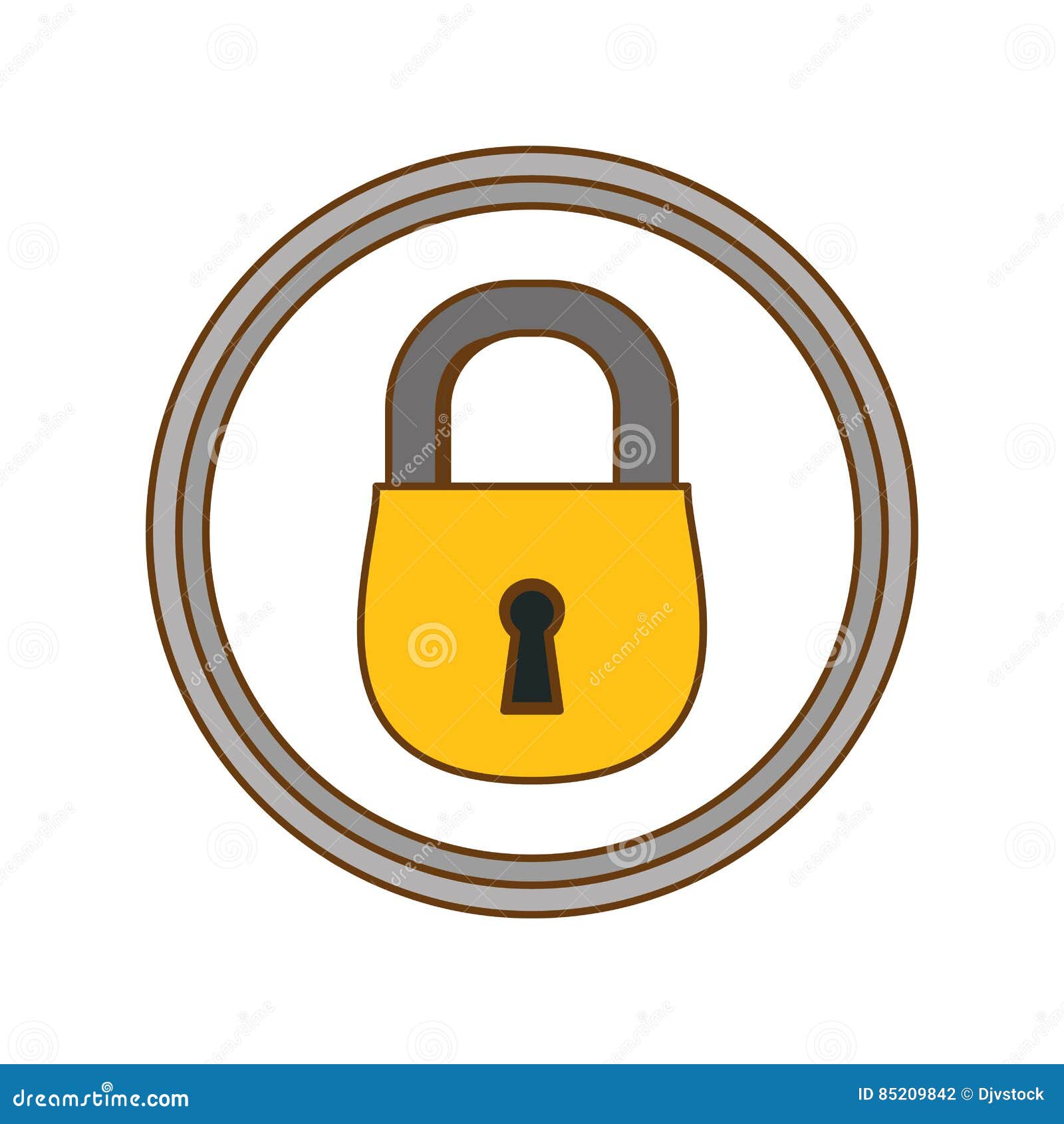 Color Lock Icon Image Design Stock Illustration - Illustration of ...