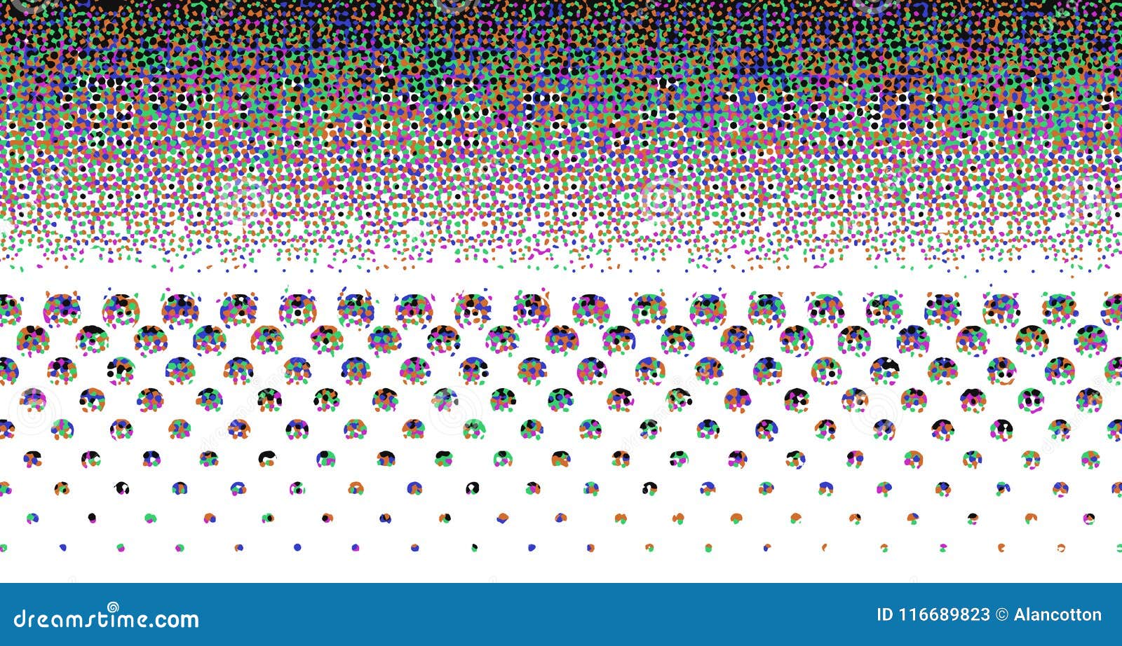 Color Loco Media Tone Dot Background Ilustración del Vector ...