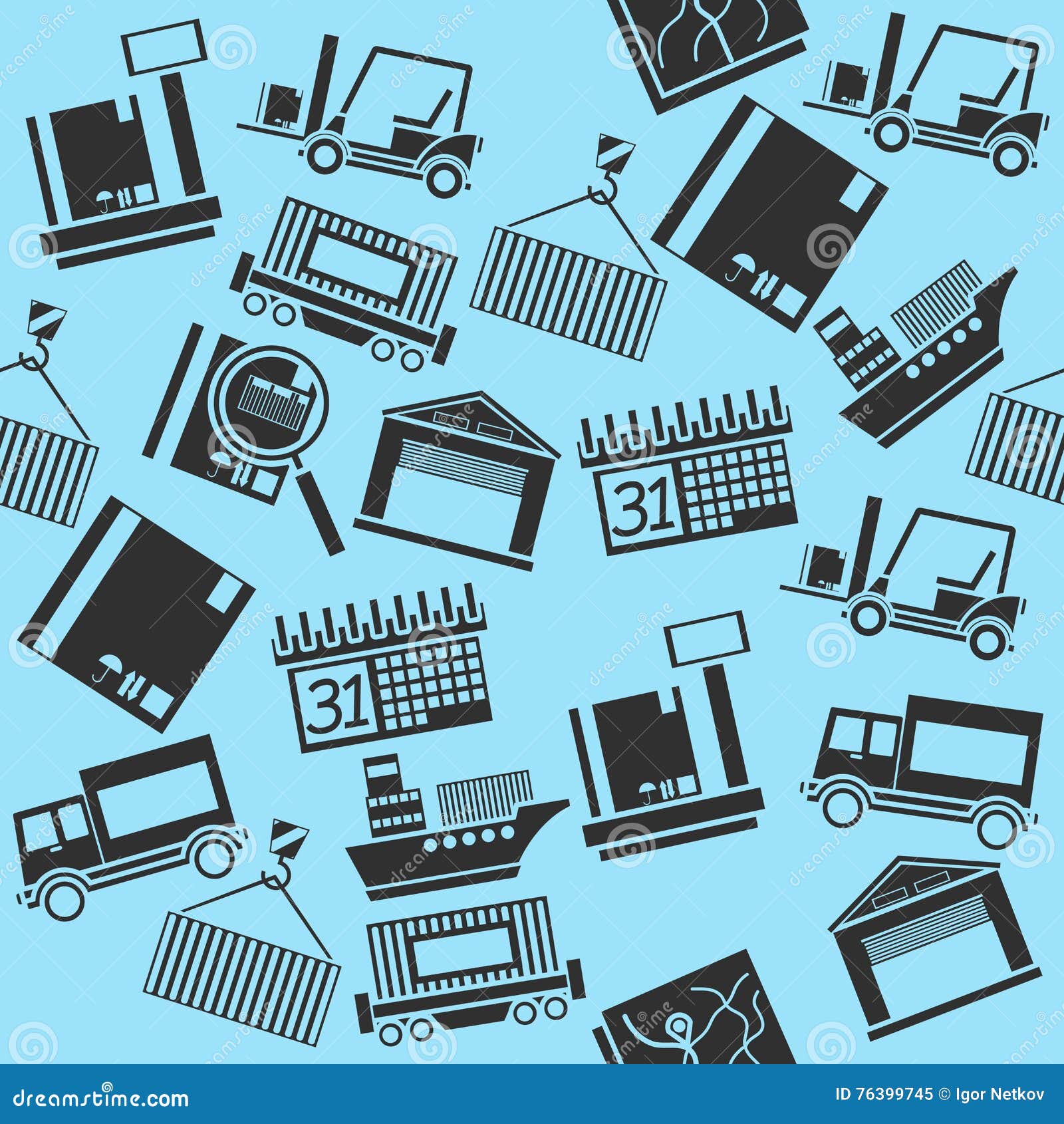 Color Logistics collage stock vector. Illustration of pattern - 76399745