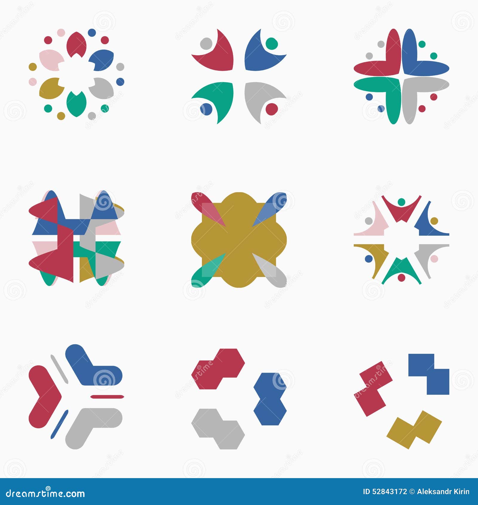 Color logos stock vector. Illustration of contemporary - 52843172