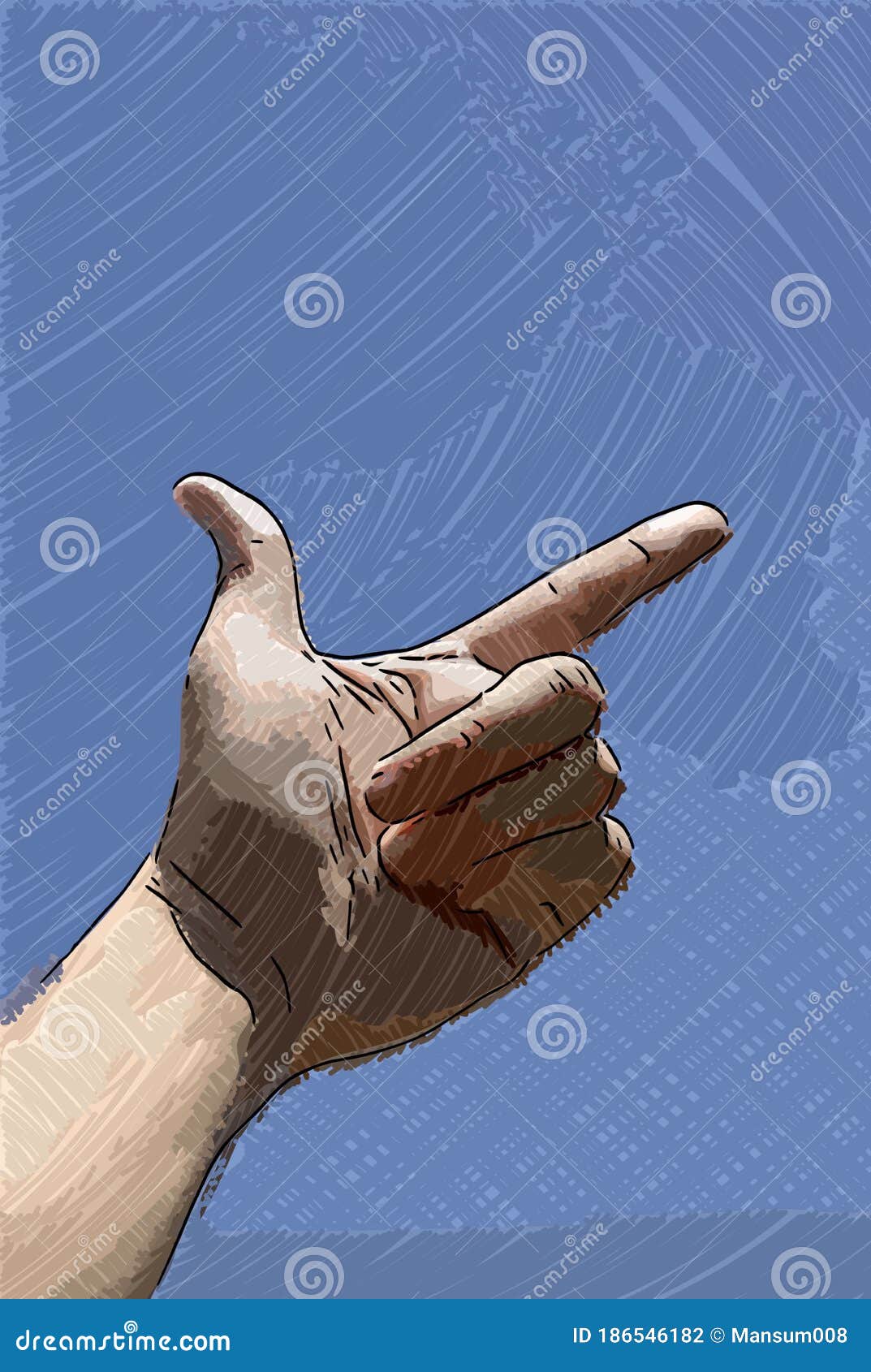 Color of man hand stock illustration. Illustration of pattern - 186546182