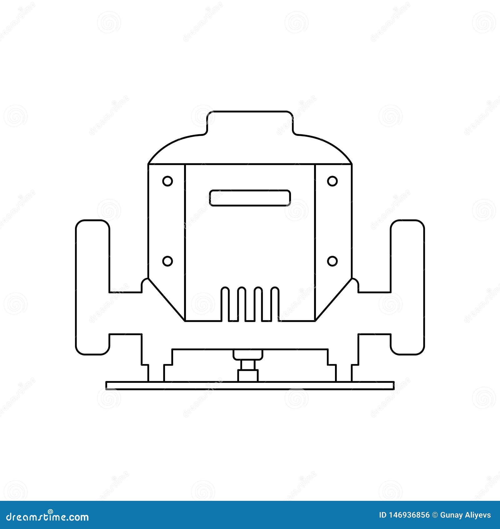 Color Manual Milling Machine Icon. Element of Construction Tools for ...