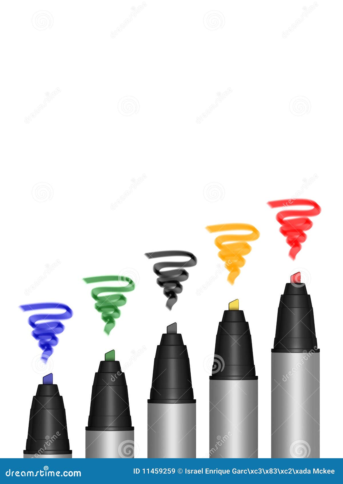 Color Markers stock illustration. Illustration of marking - 11459259