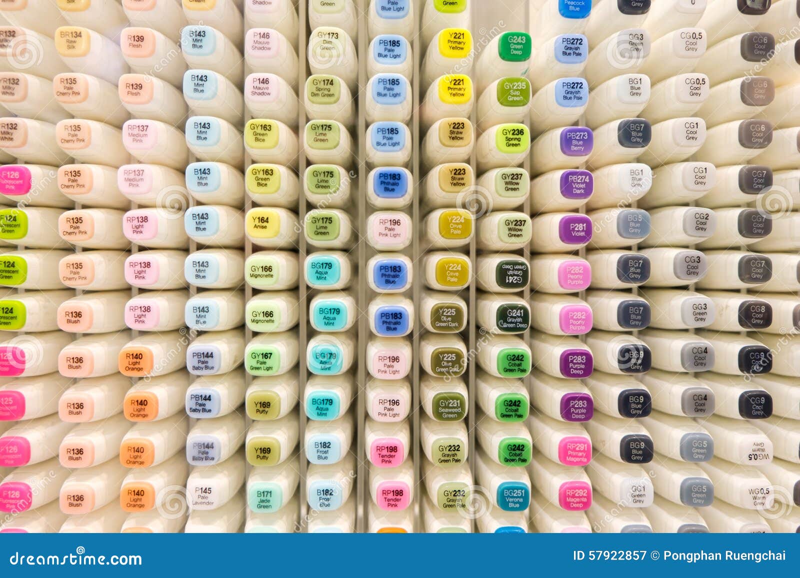 Color markers stock image. Image of group, stationary - 57922857