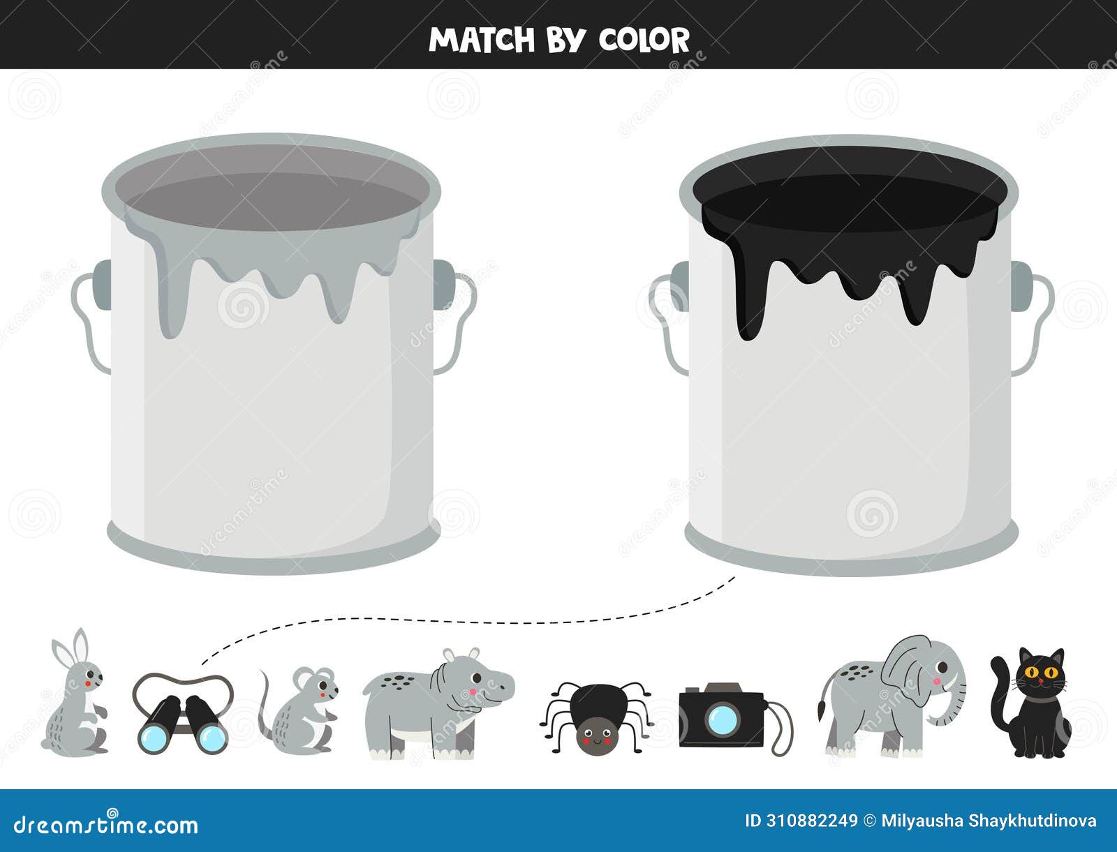 Learning Basic Colors for Preschool Kids. Sort by Color. Gray or Black ...