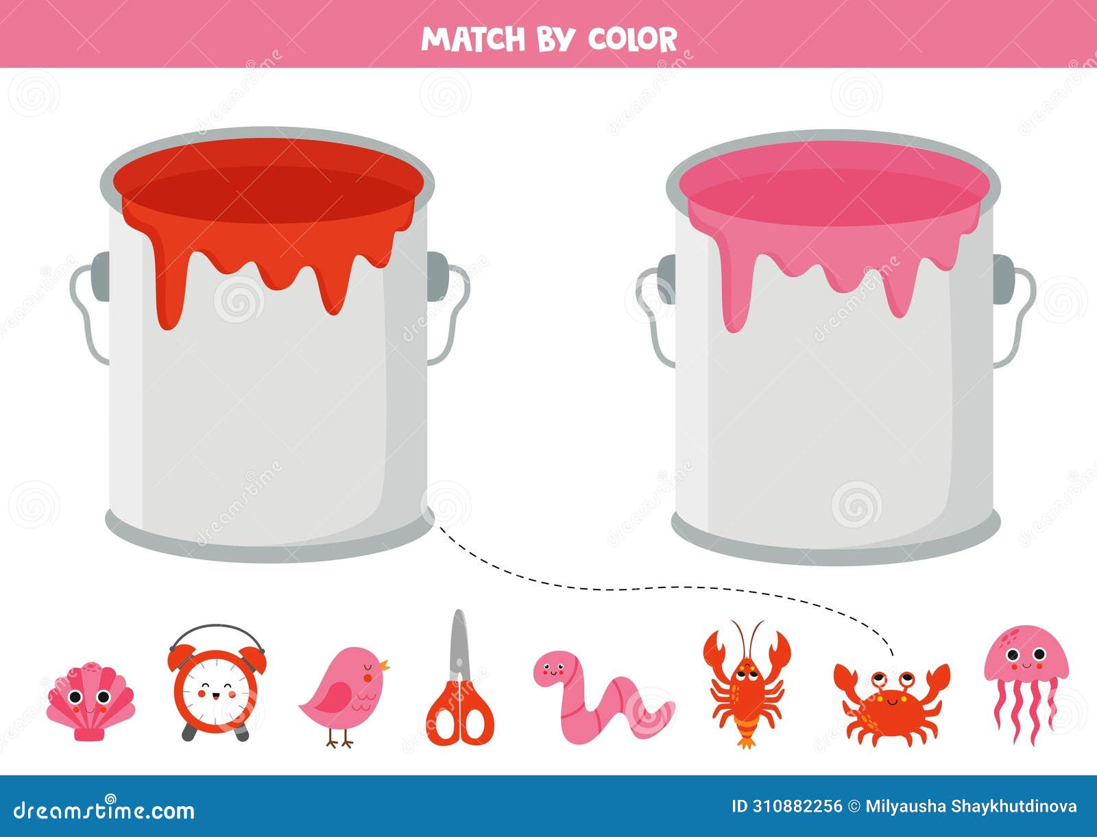 Learning Basic Colors for Preschool Kids. Sort by Color. Red or Pink ...