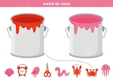 Learning Basic Colors for Preschool Kids. Sort by Color. Red or Pink ...