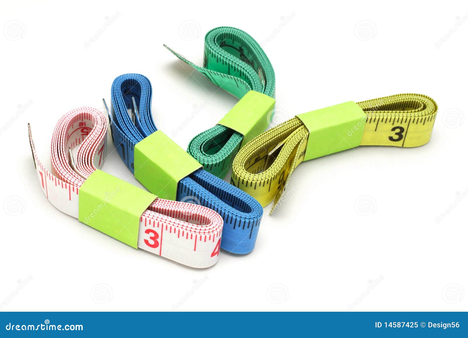 Color measuring tapes stock image. Image of color, folded - 14587425
