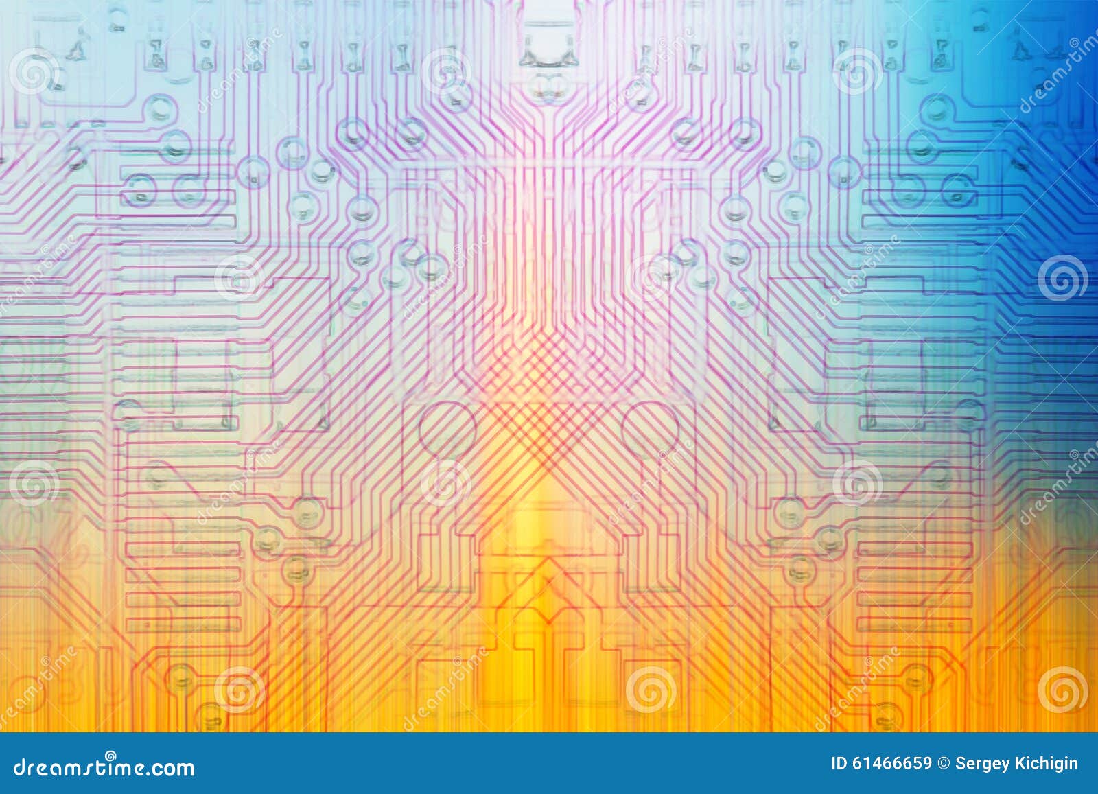 Color Microelectronics Background Chips Stock Image - Image of ...