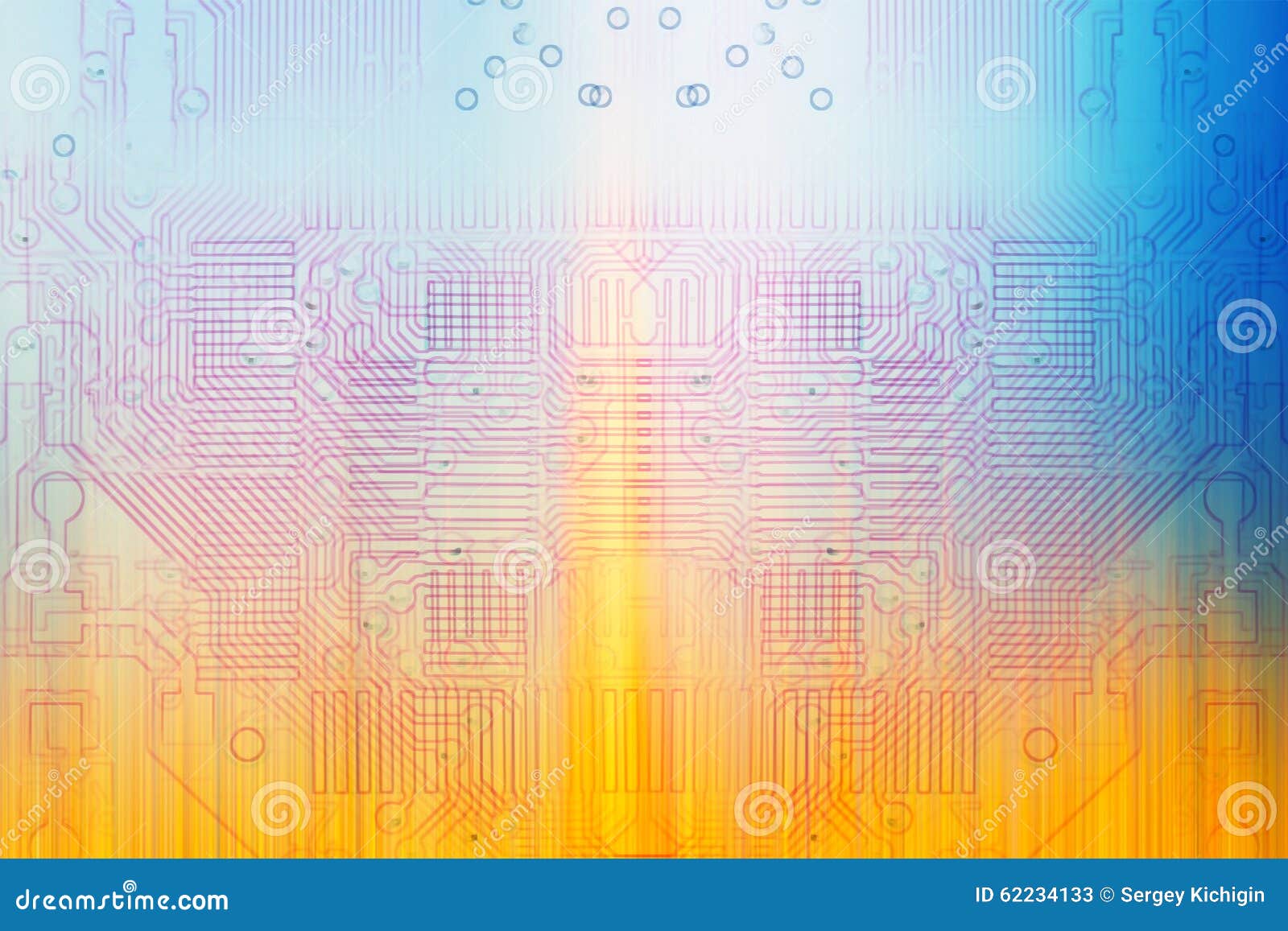 Color Microelectronics Background Chips Stock Image - Image of ...