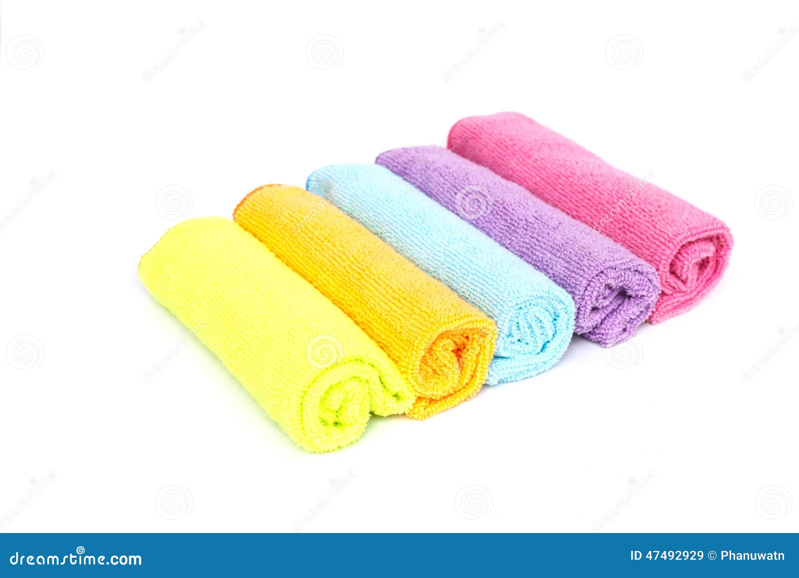 Color Microfiber Cloths for Cleaning Isolated on White Background Stock ...