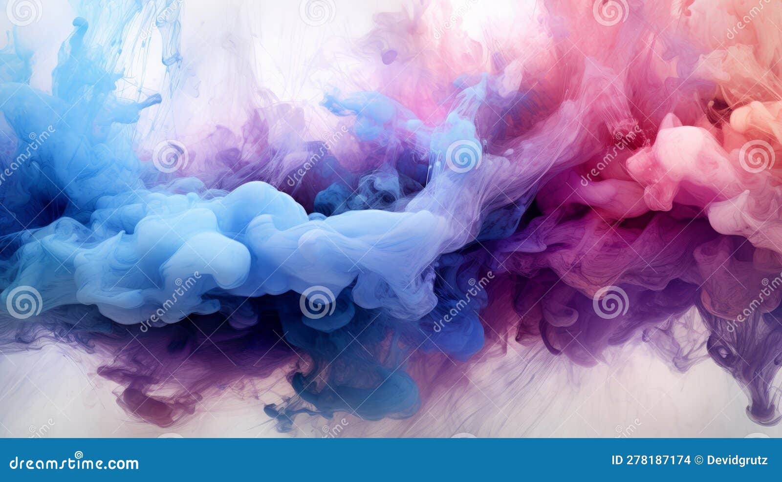 Color Mist. Ink Water. Haze Texture. Generative AI Stock Illustration ...