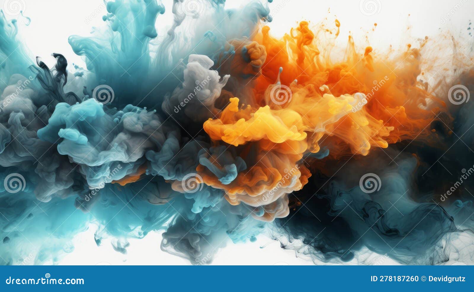 Color Mist. Ink Water. Haze Texture. Generative AI Stock Illustration ...