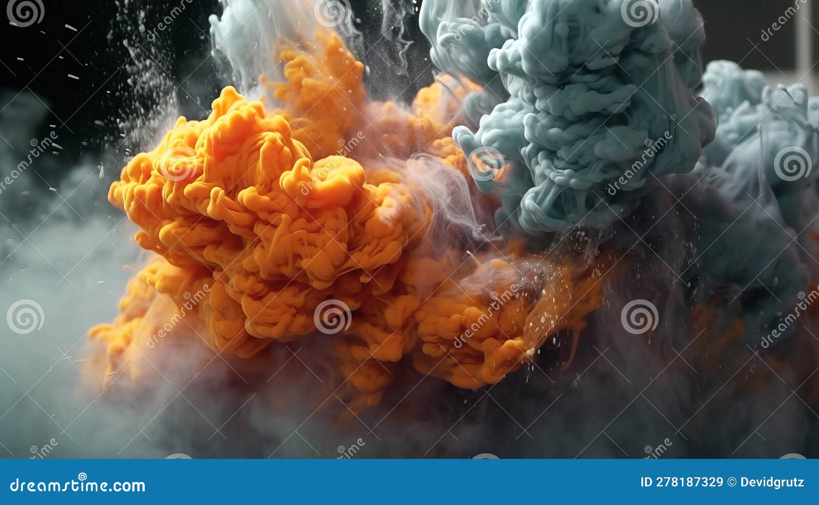 Color Mist. Ink Water. Haze Texture. Generative AI Stock Image - Image ...