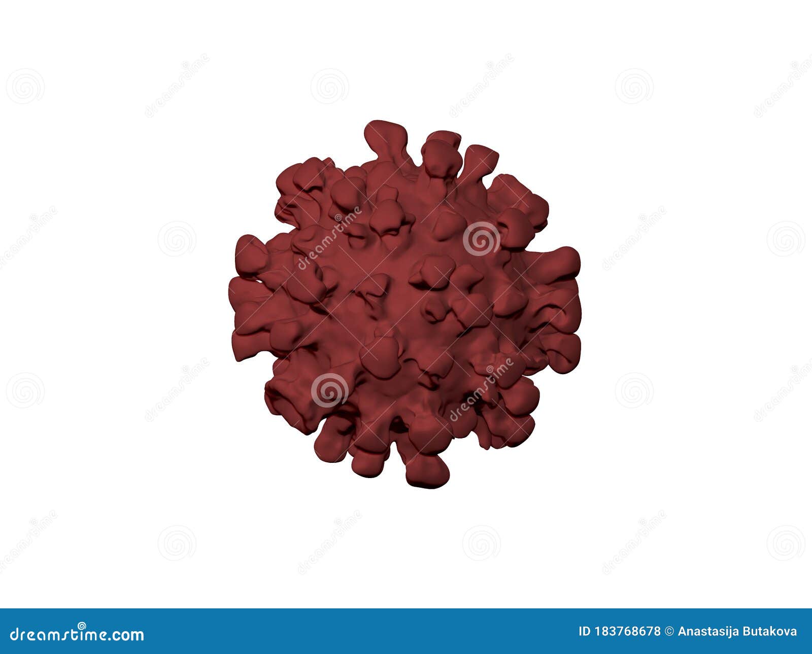 Color Model of a Coronavirus or Virus Stock Photo - Image of measure ...