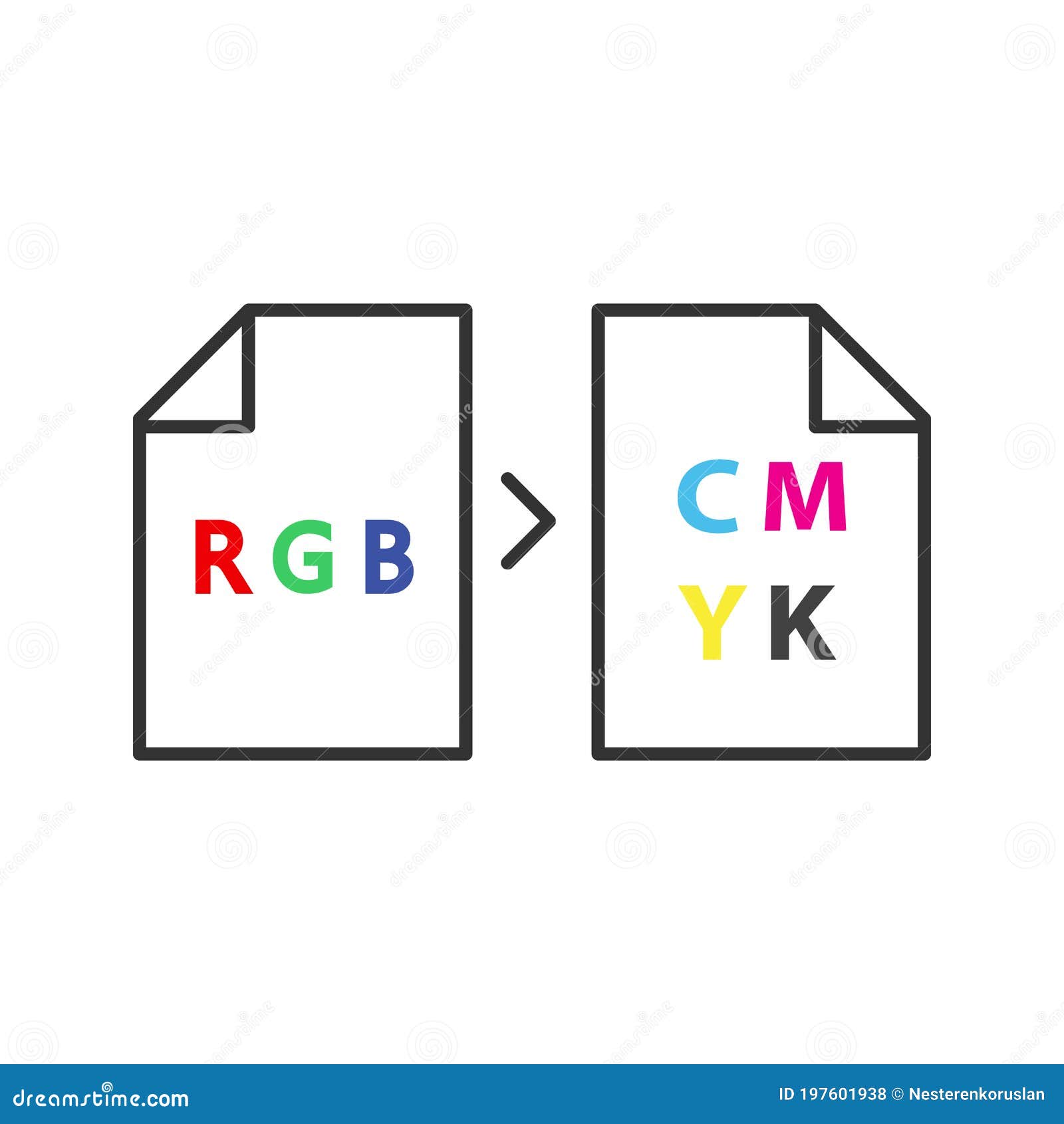 Color Models Conversion Icon Stock Vector - Illustration of palette ...