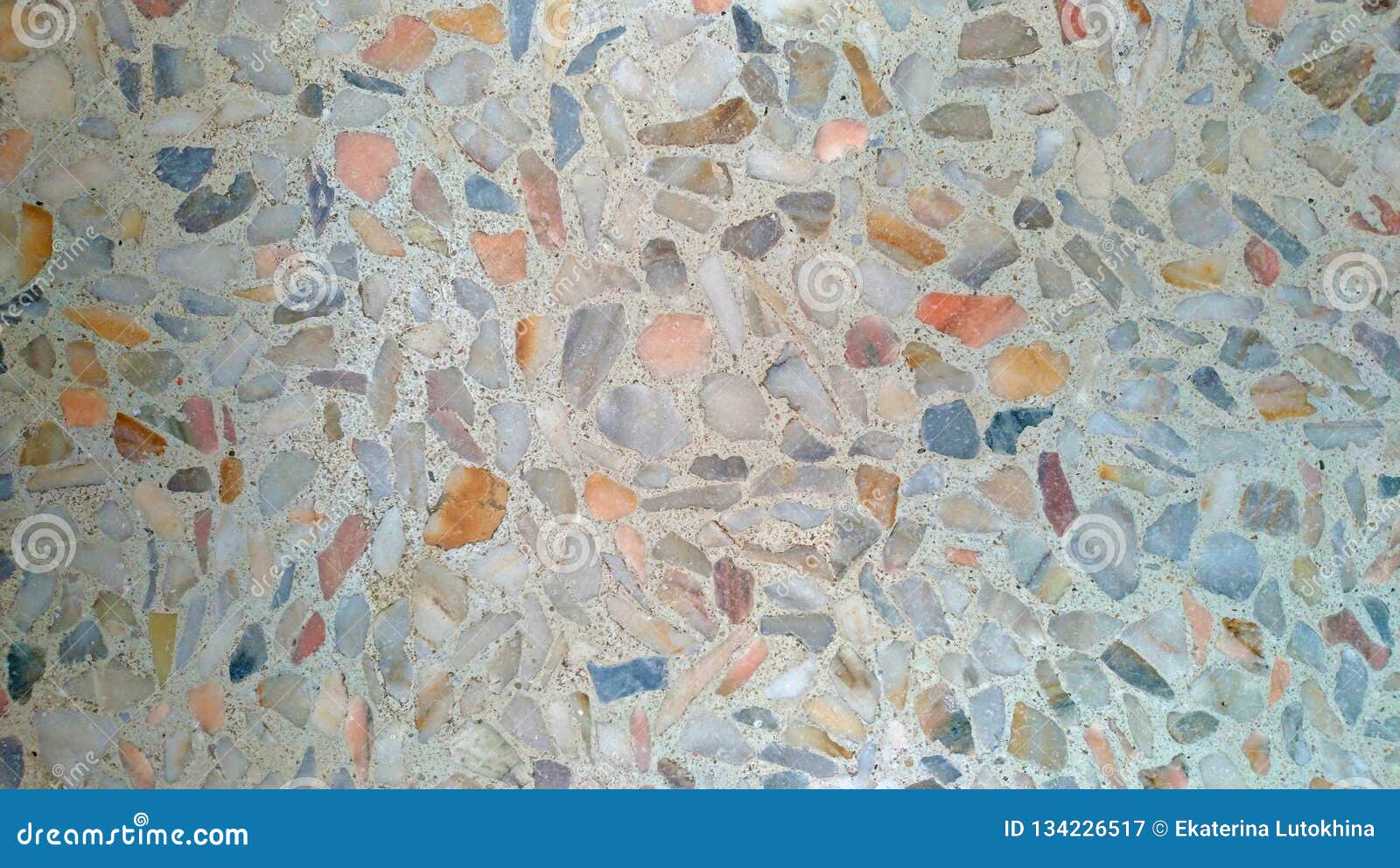 Color Mosaic on the Floor, Pastel Colors Stock Image - Image of ...