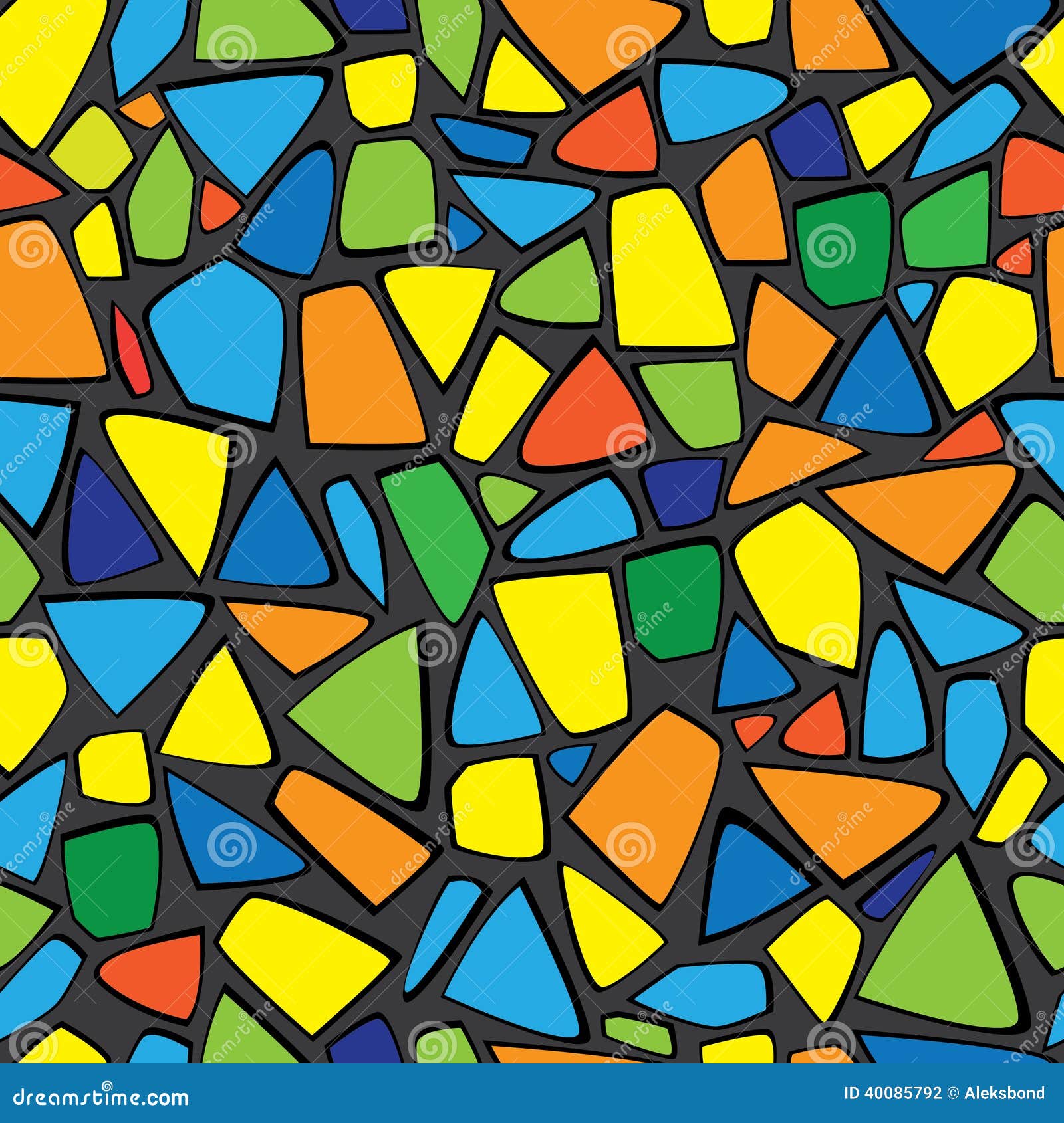 Color Mosaic of Seamless Pattern Stock Vector - Illustration of tiles ...