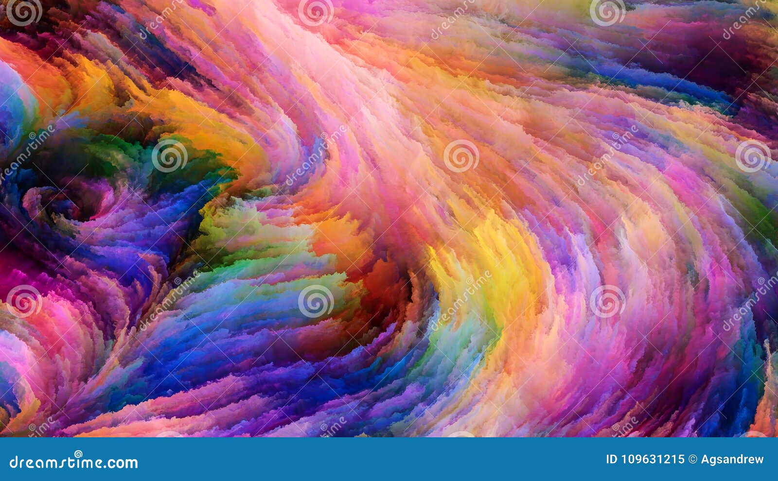 Colorful Paint Visualization Stock Illustration - Illustration of ...