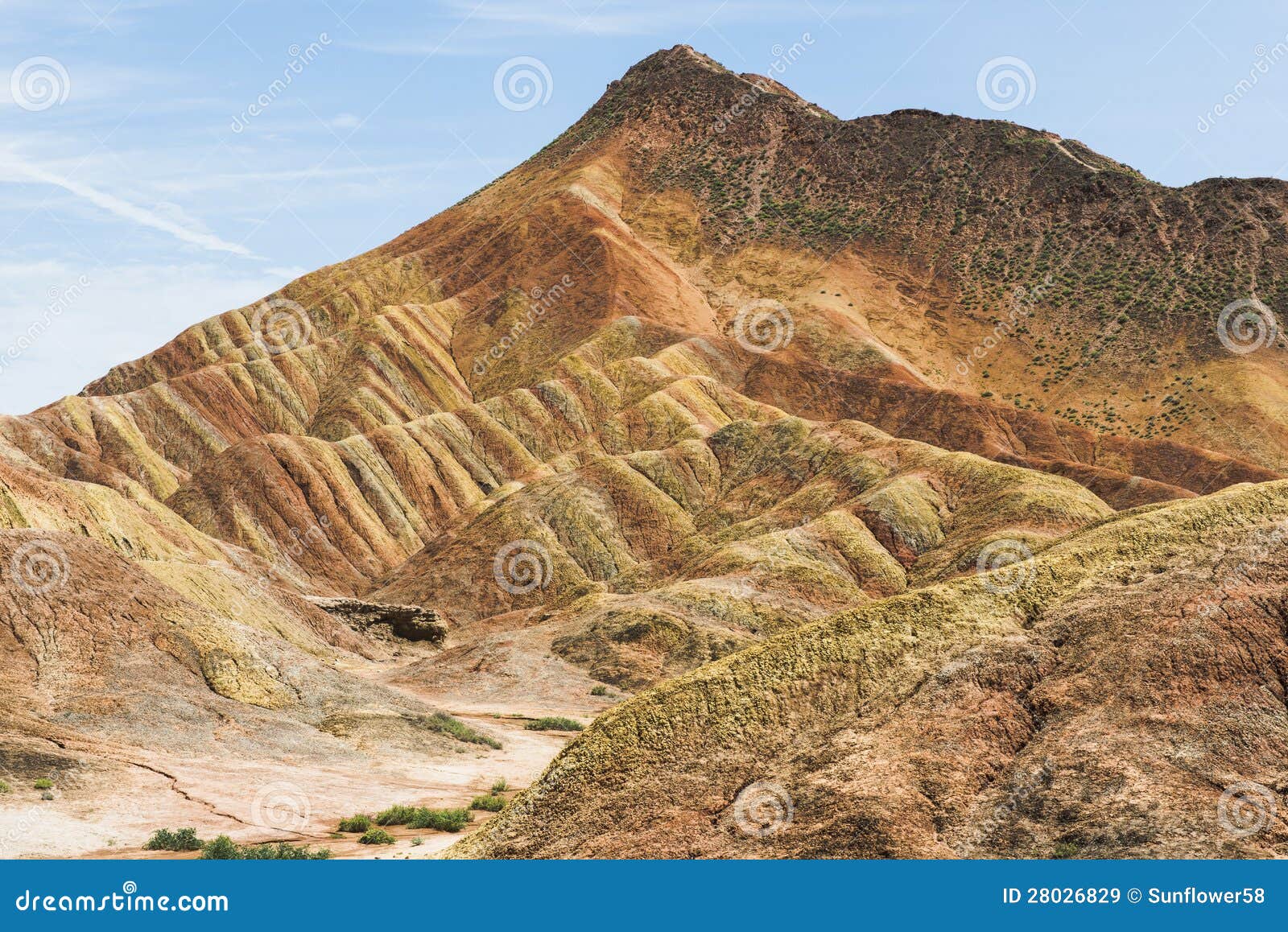 Color mountain stock image. Image of erosion, deposit - 28026829