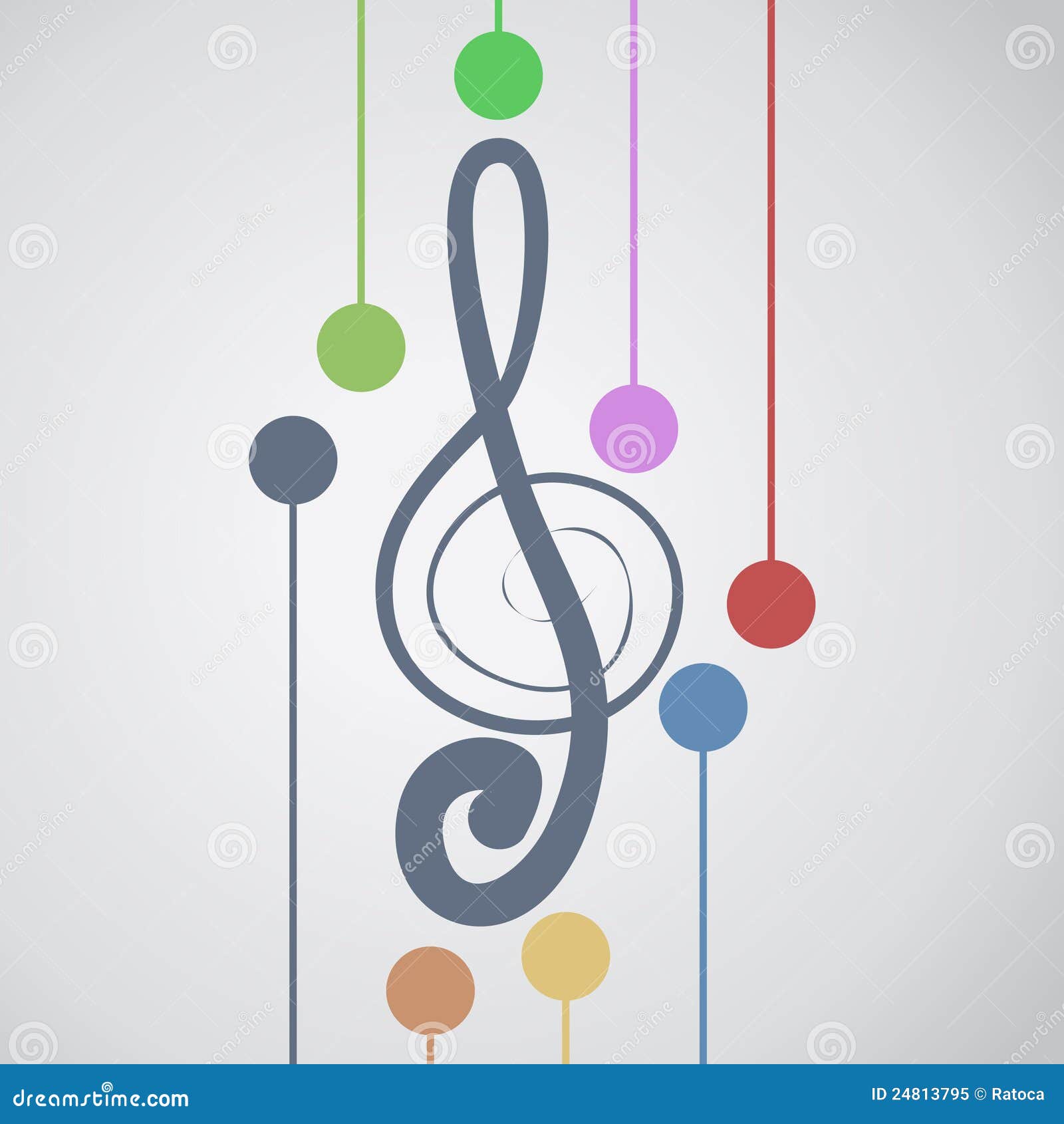 Color music stock vector. Illustration of innovation - 24813795