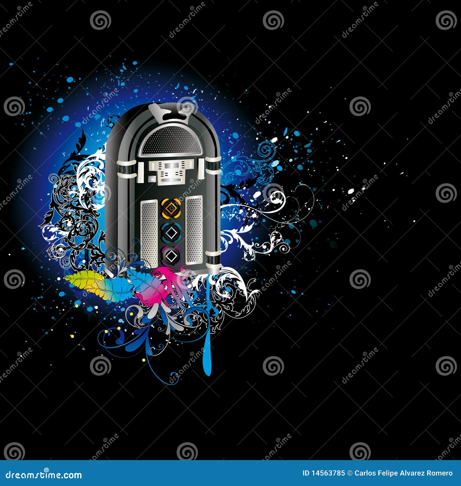 Jukebox Rockola Music Machine Royalty-Free Stock Photography ...