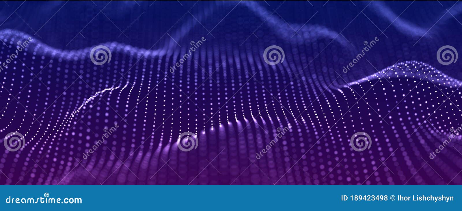 Color Music Sound Wave. Abstract Futuristic Background. Technology ...