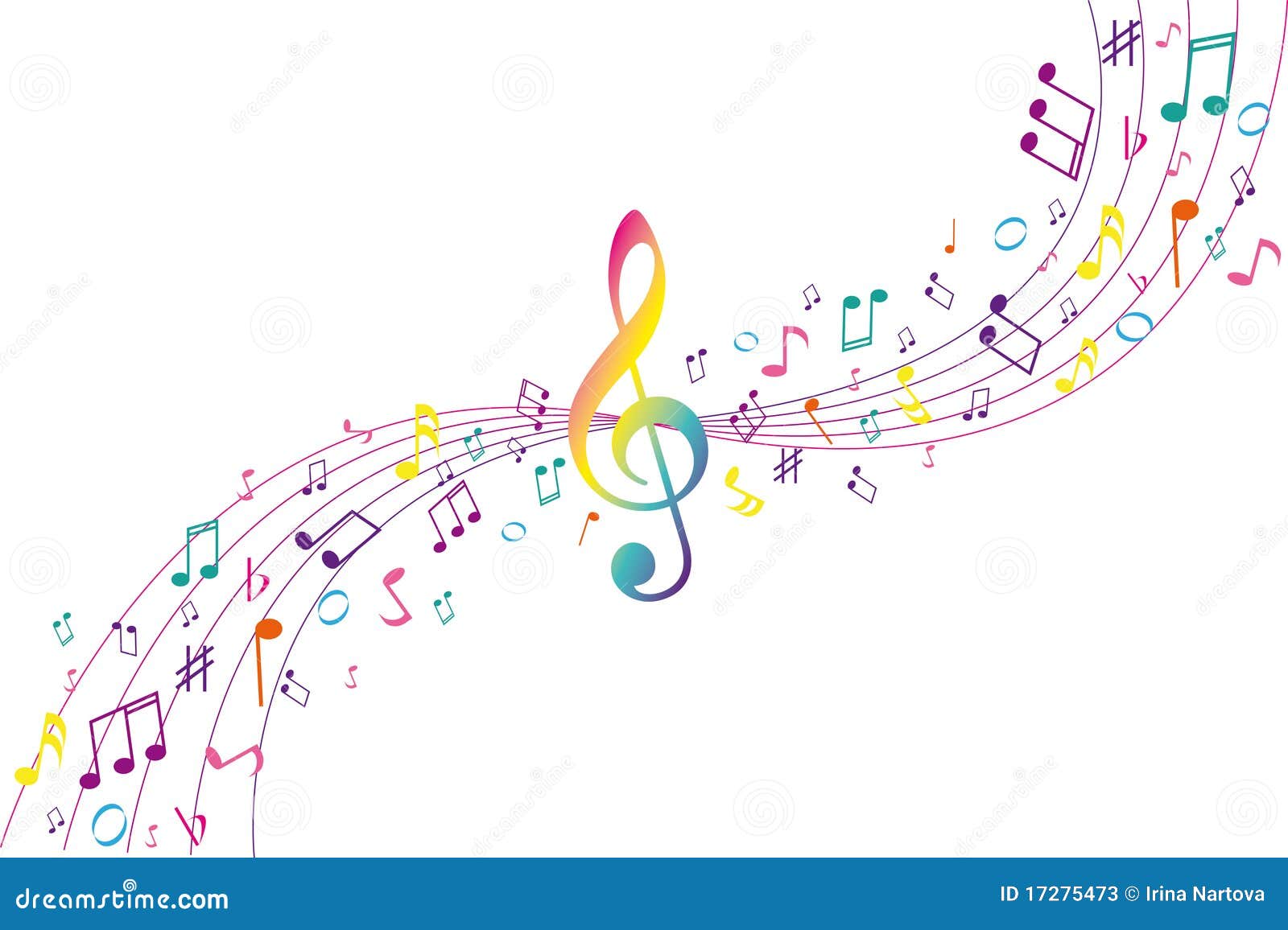 Color musical stock illustration. Illustration of black - 17275473