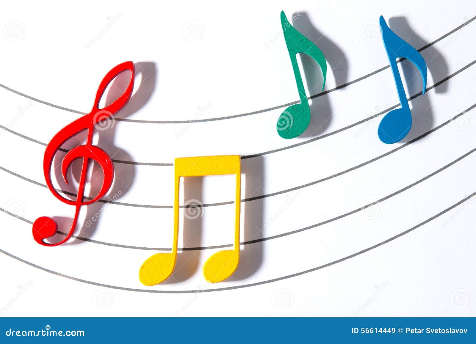 Color Musical Notes stock image. Image of song, style - 56614449