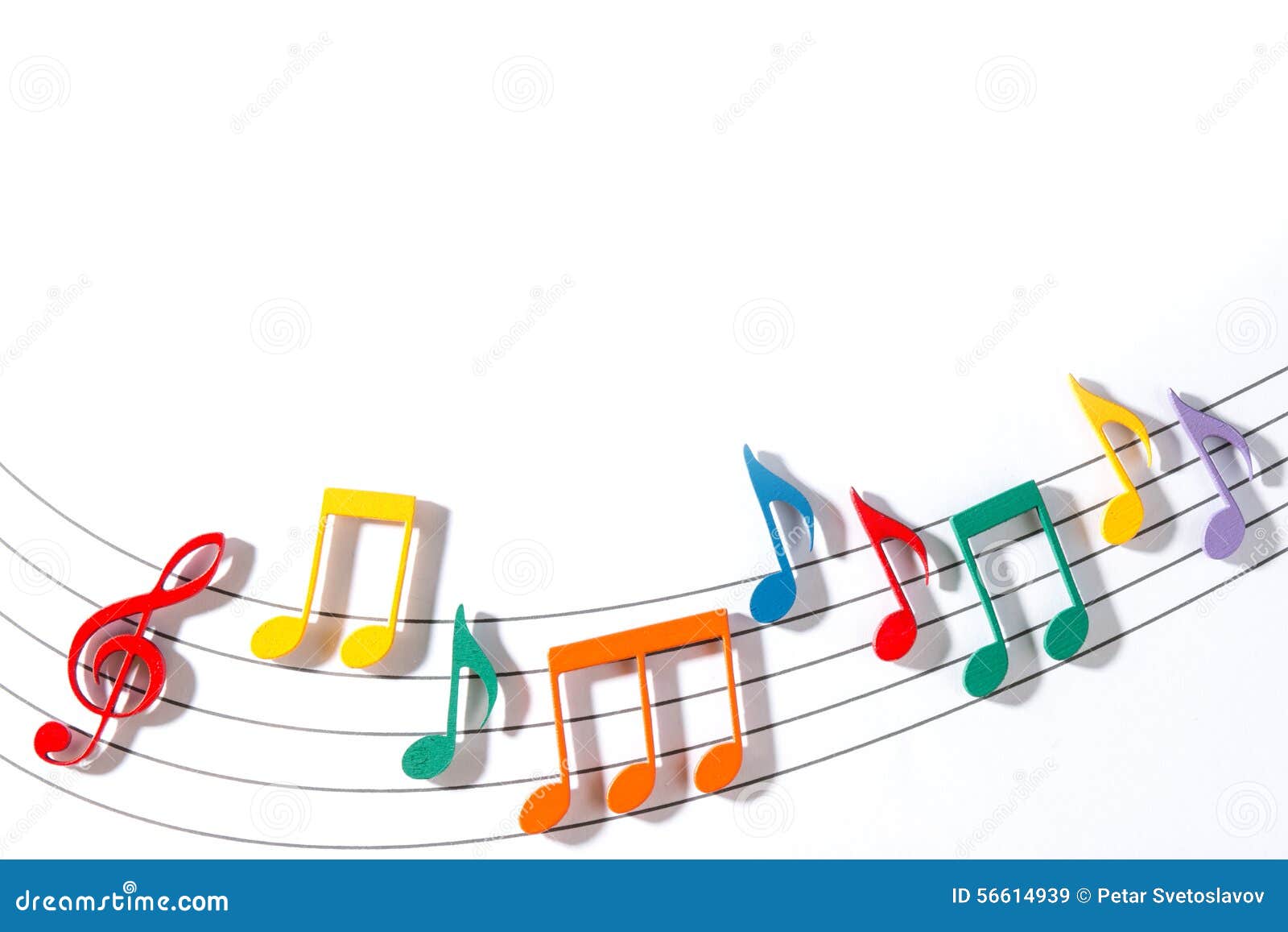 Color Musical Notes stock image. Image of decoration - 56614939