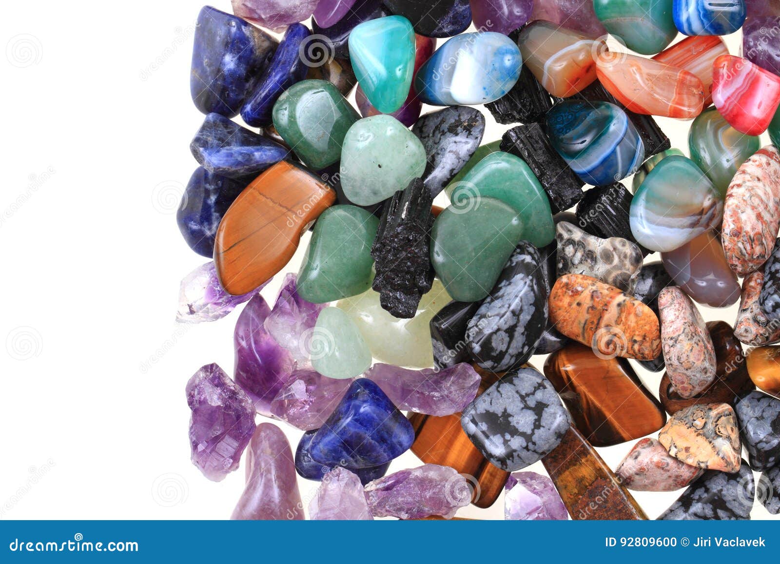 Color natural mineral gems stock photo. Image of decoration - 92809600