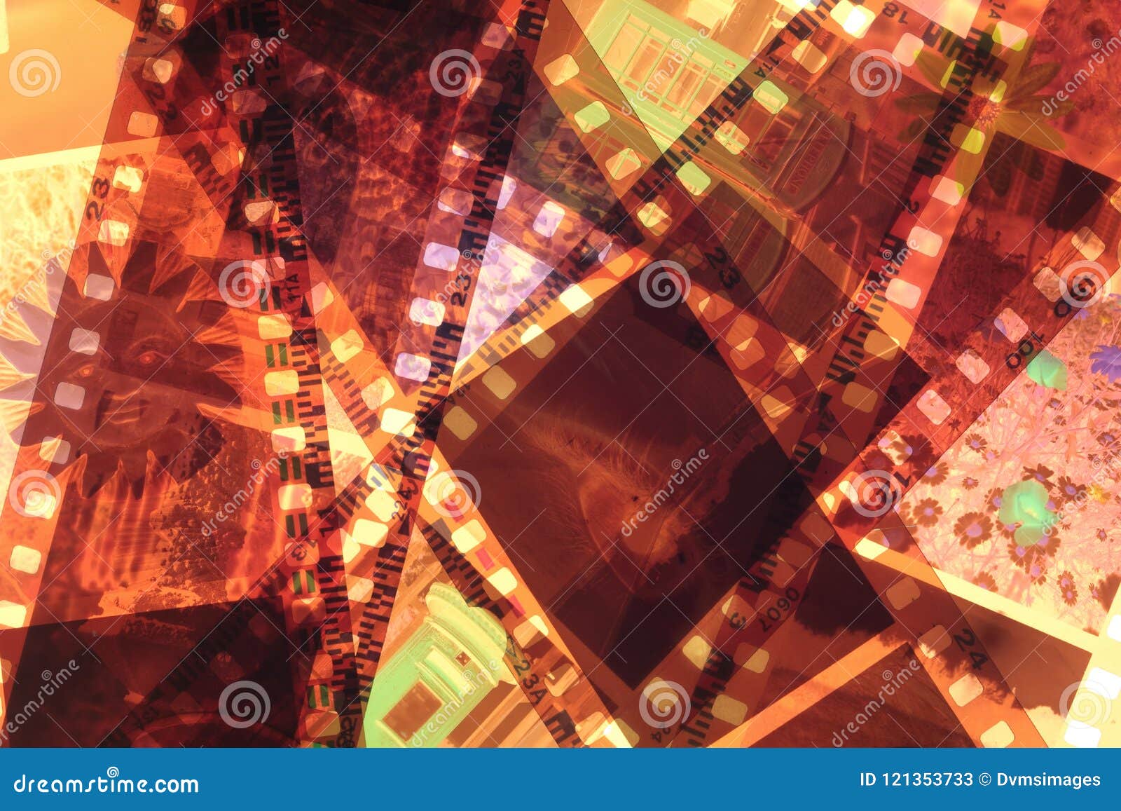 Color Negative Film Strips Close Up Stock Image - Image of color, strip ...