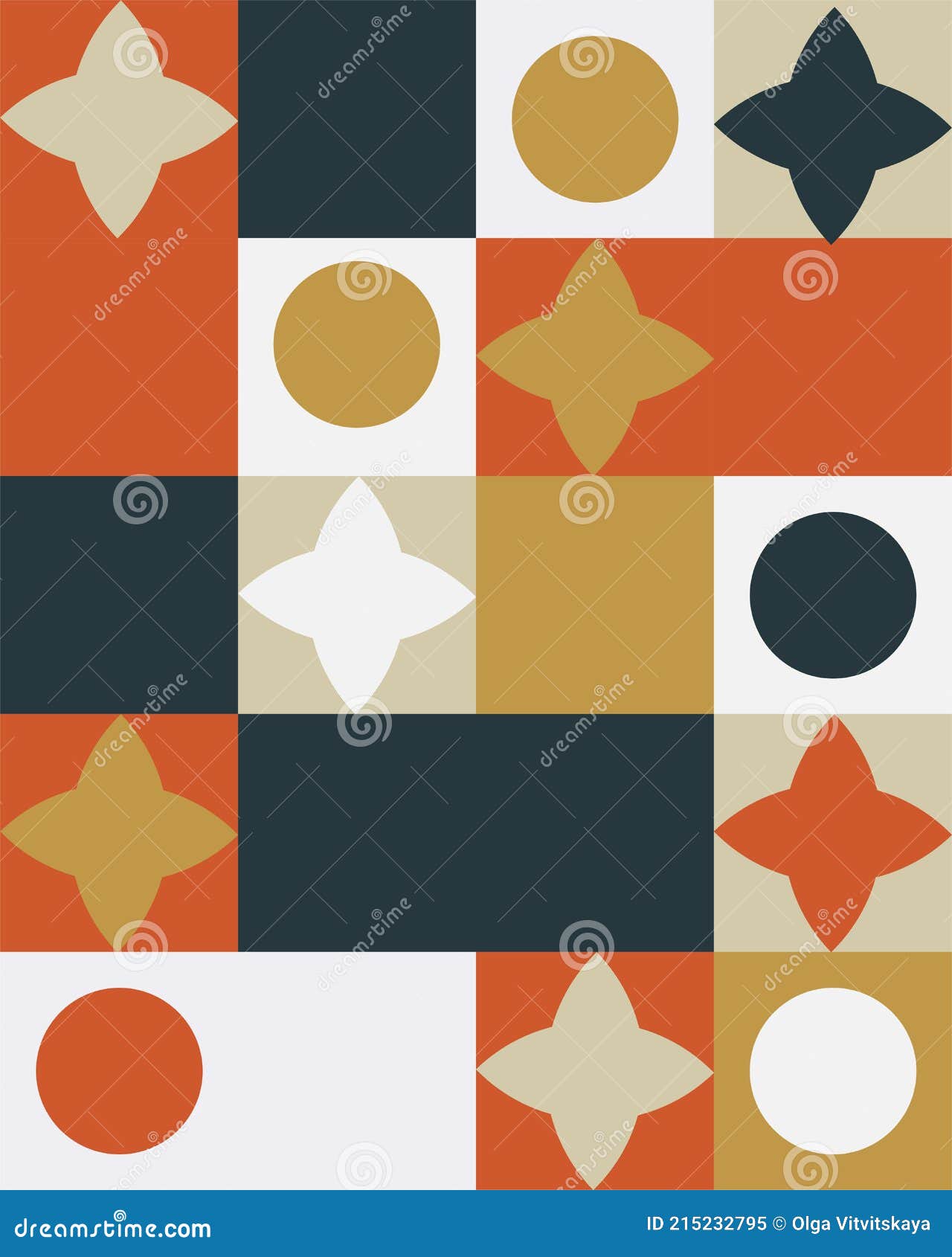 Color Neo Geo Poster. Geometry Grid Pattern Banner Presentation ...