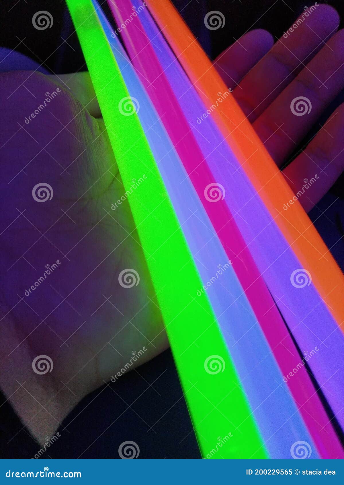 The color of neon stock image. Image of light, green - 200229565