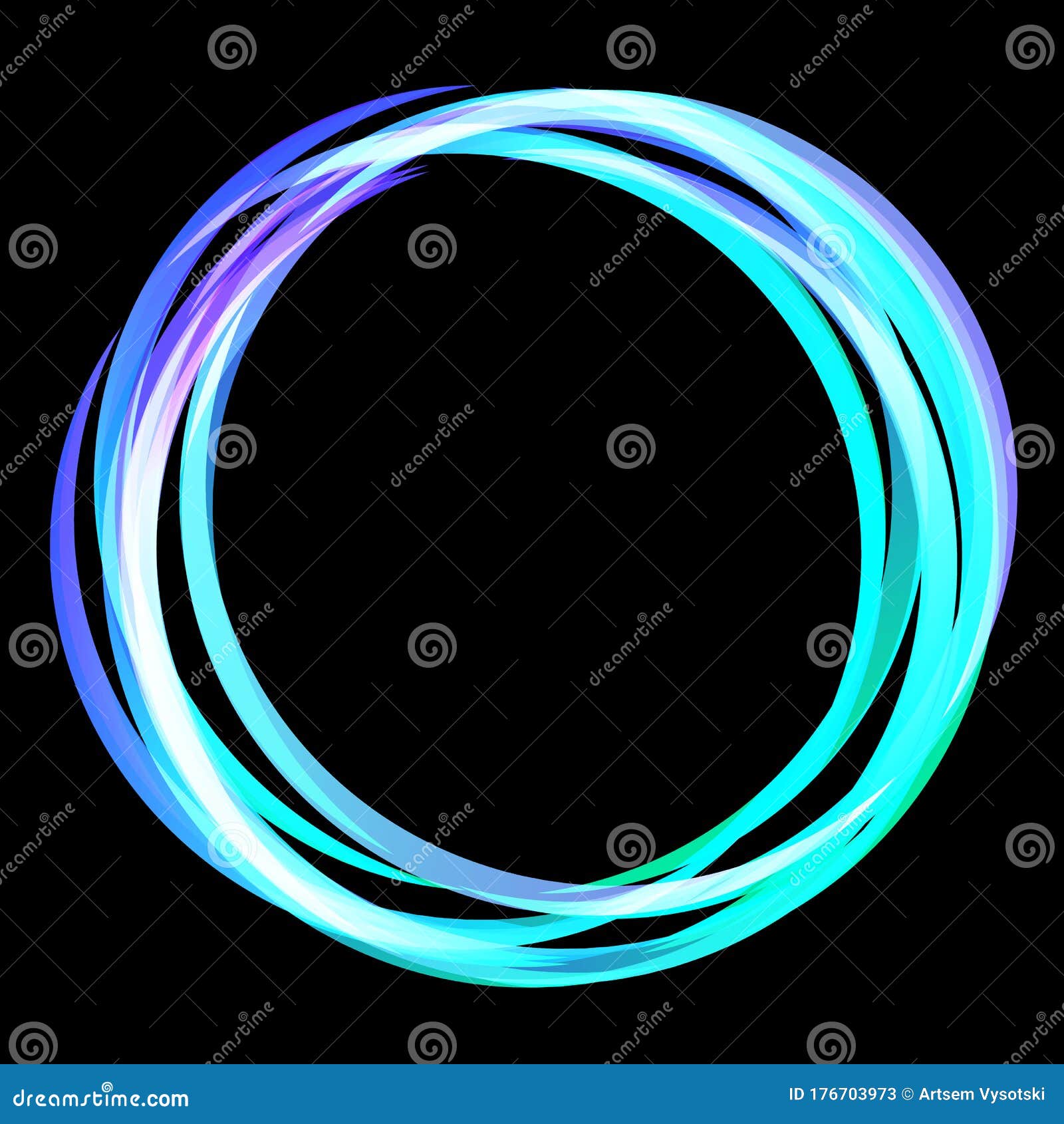 Set Of Techno - Frames With Different Thickness For Futuristic Design ...