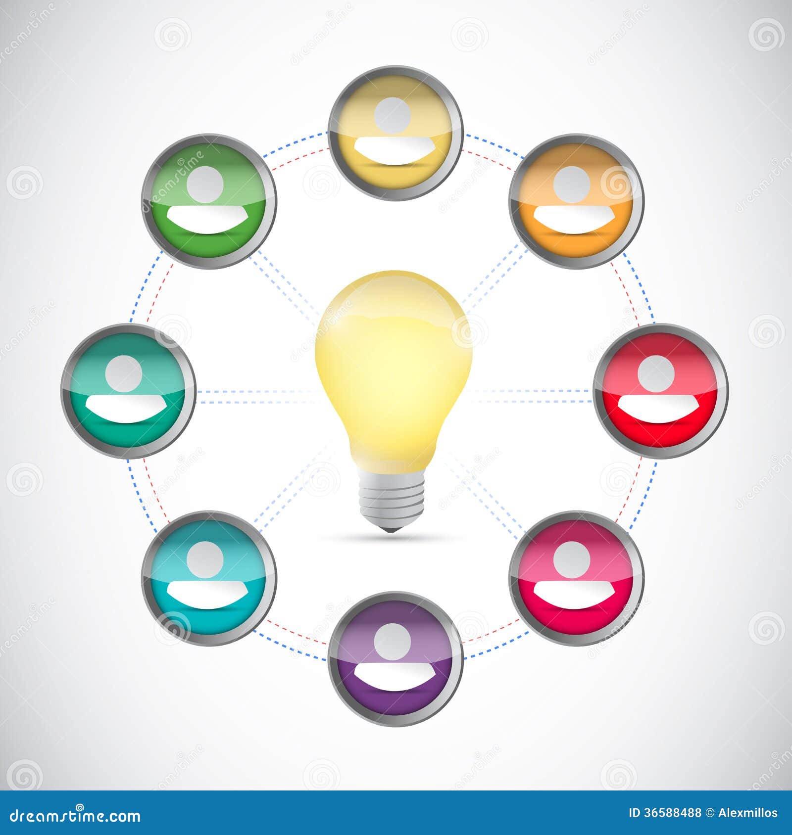 Connection Idea Stock Illustrations – 216,538 Connection Idea Stock ...