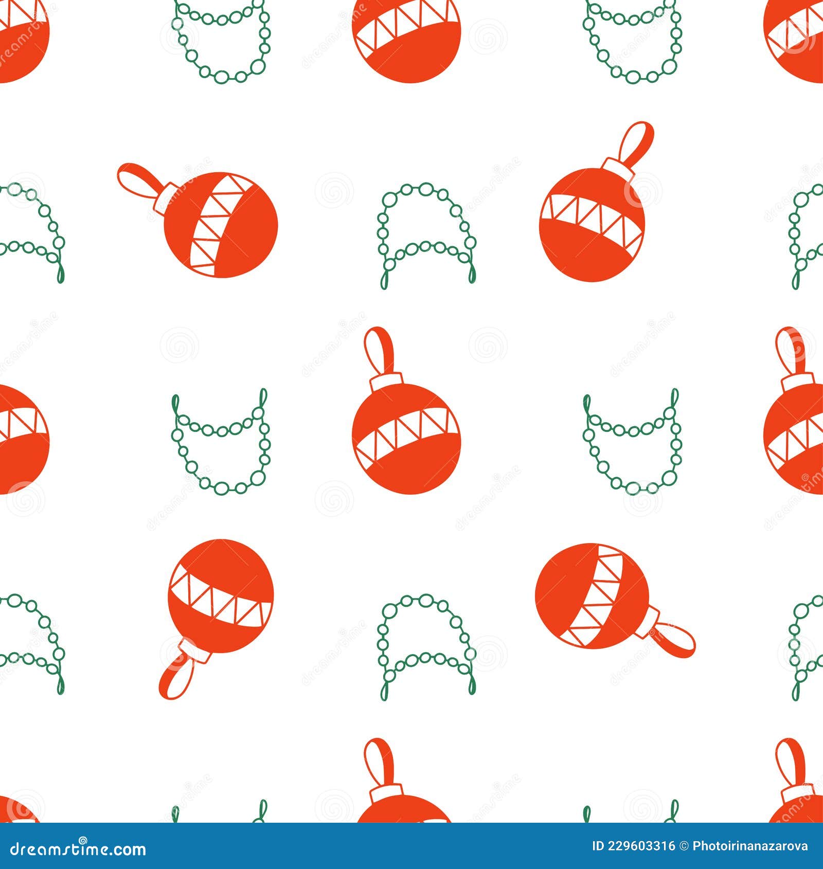 Color New Year Elements Pattern in Doodle Technique for Design Stock ...