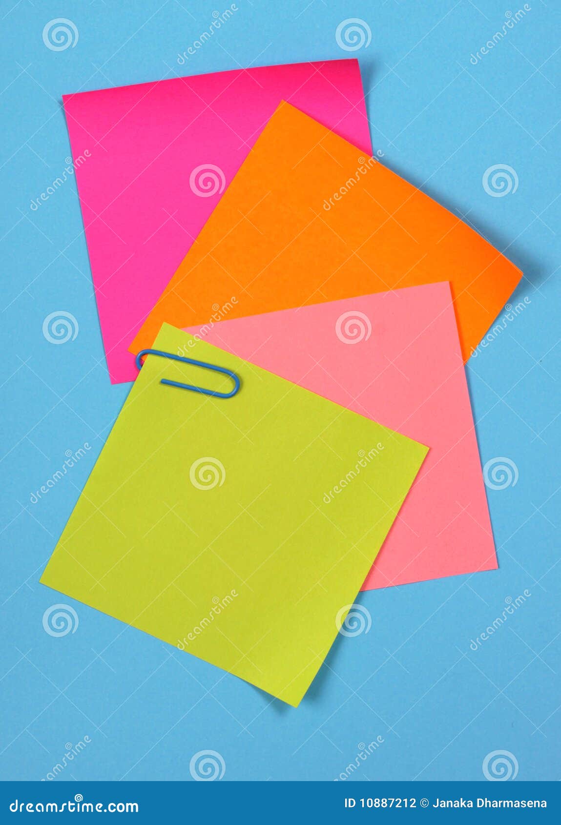 Color note papers stock photo. Image of color, decorative - 10887212