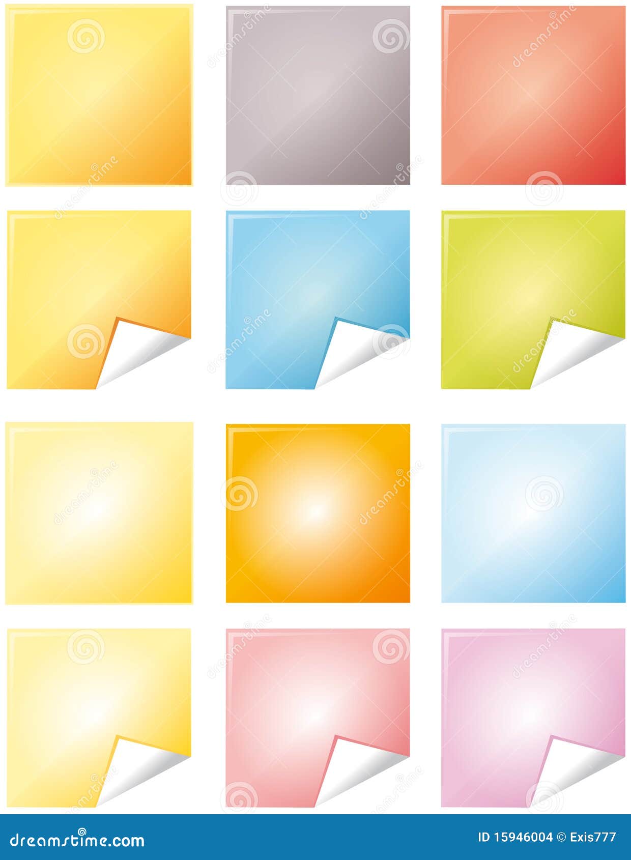 Color notes stock vector. Illustration of information - 15946004