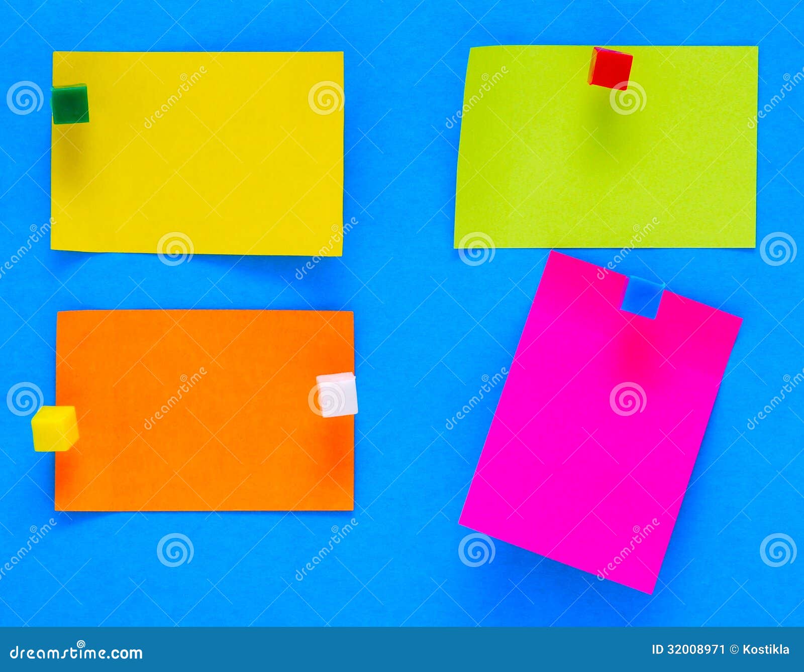 Color notes stock image. Image of frame, board, isolated - 32008971
