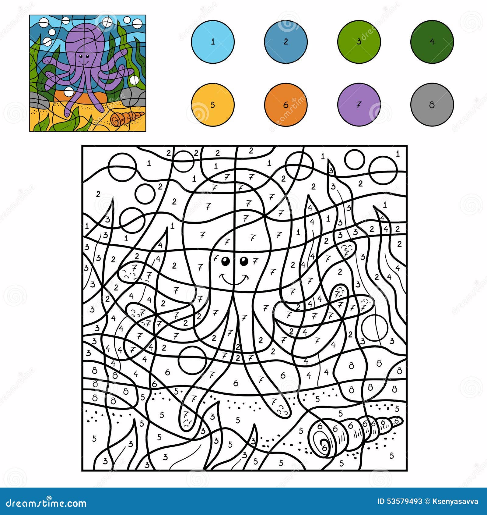Difficult Color By Number Coloring Pages
