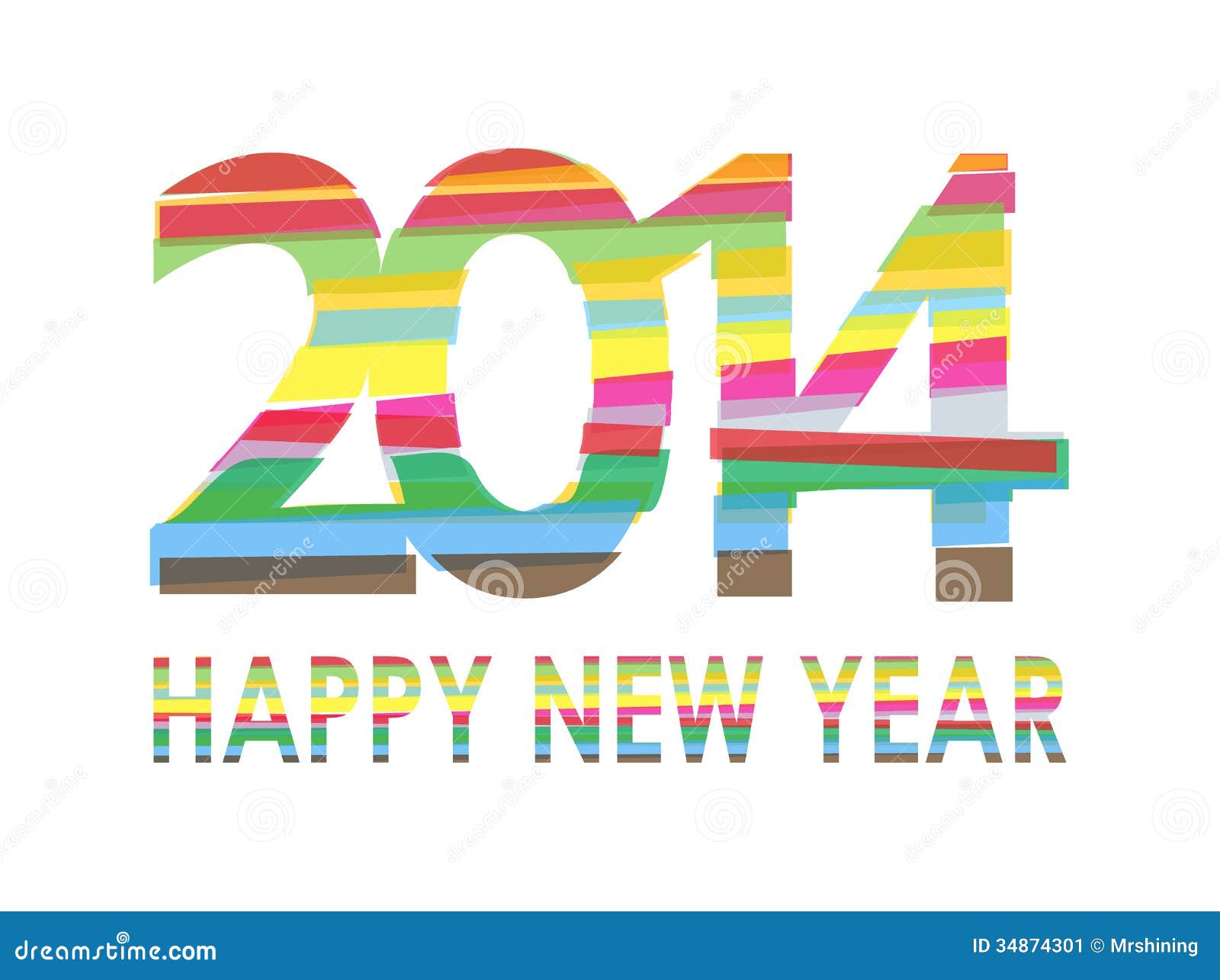 Color number 2014 stock vector. Illustration of decoration - 34874301