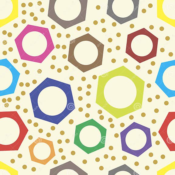 Color nuts stock vector. Illustration of hole, polygon - 48452015