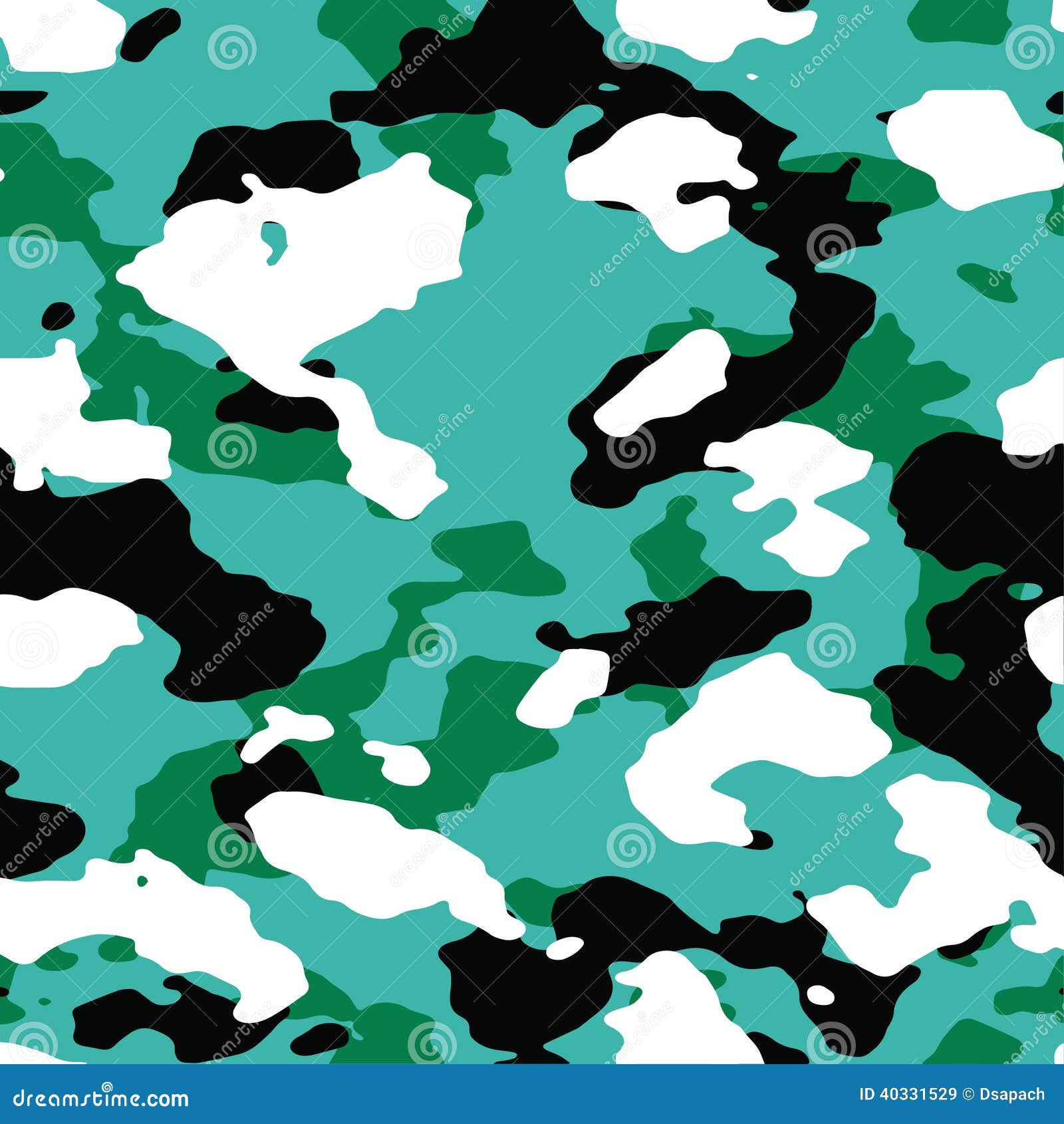 4-color Oceanic Vector Camo Pattern Stock Vector - Illustration of ...