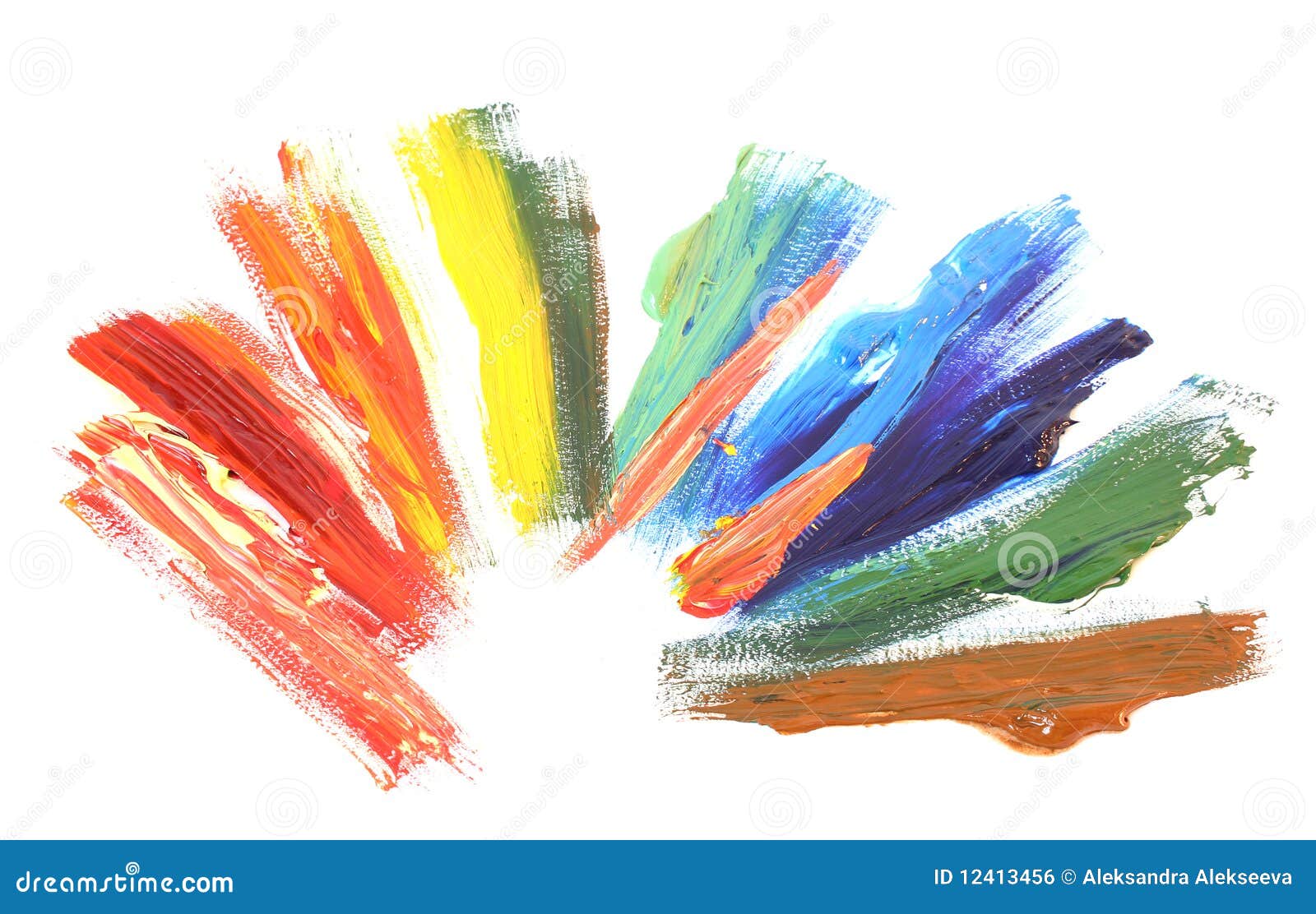 Color oil paint stock photo. Image of gouache, brush - 12413456