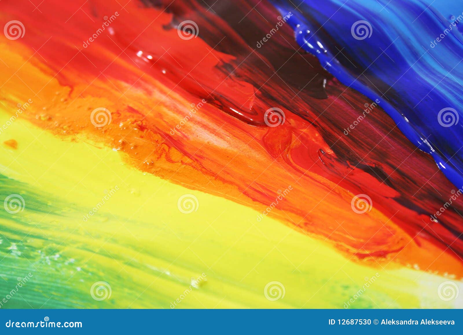 Color oil paint stock illustration. Illustration of isolated - 12687530