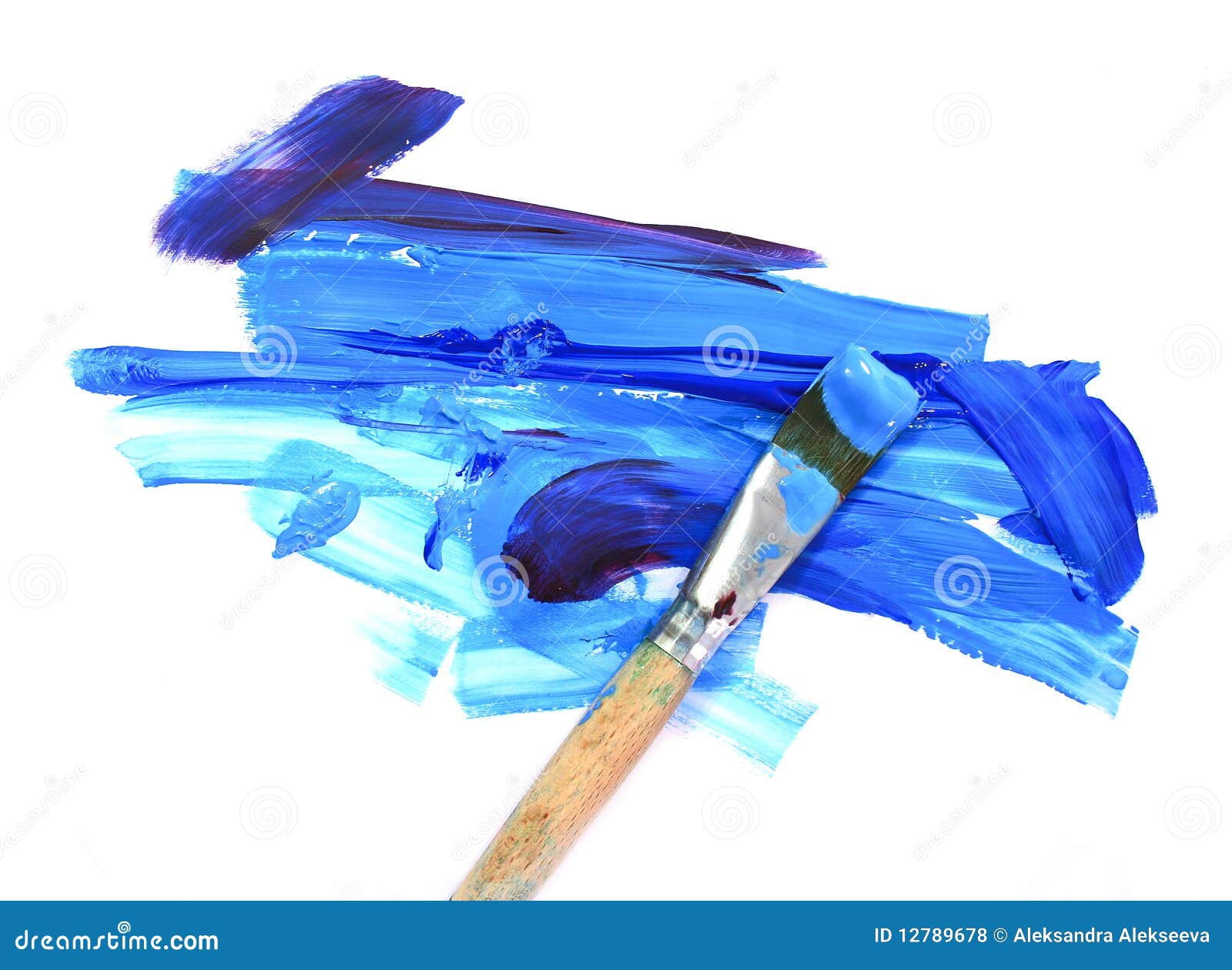 Color oil paint and brush stock photo. Image of color - 12789678