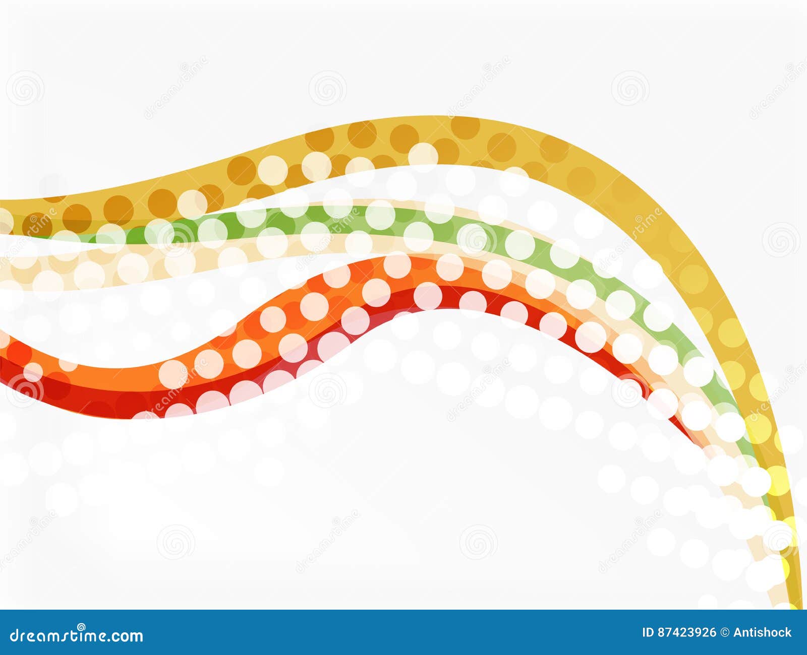 Color Overlapping Wave Stripes, Abstract Background. Stock Illustration ...