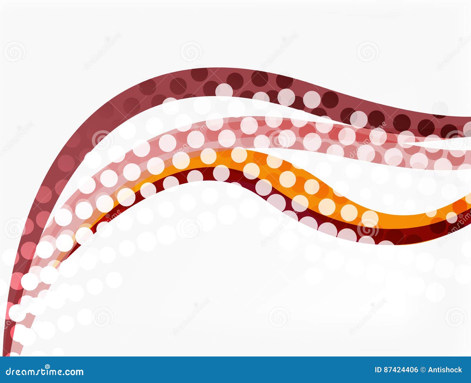 Color Overlapping Wave Stripes, Abstract Background. Stock Illustration ...